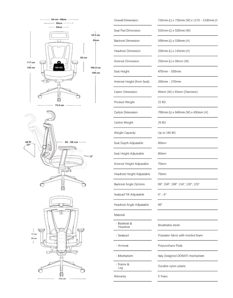 Fully Adjustable Ergonomic Office Chair | Best Design